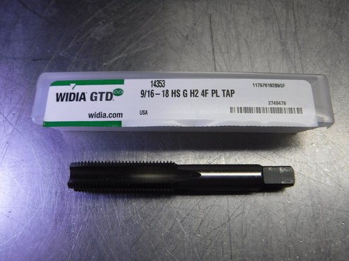 Widia/GTD 9/16-18 H2 4 Flute HSS Plug Tap 14353 (LOC3310) | eBay