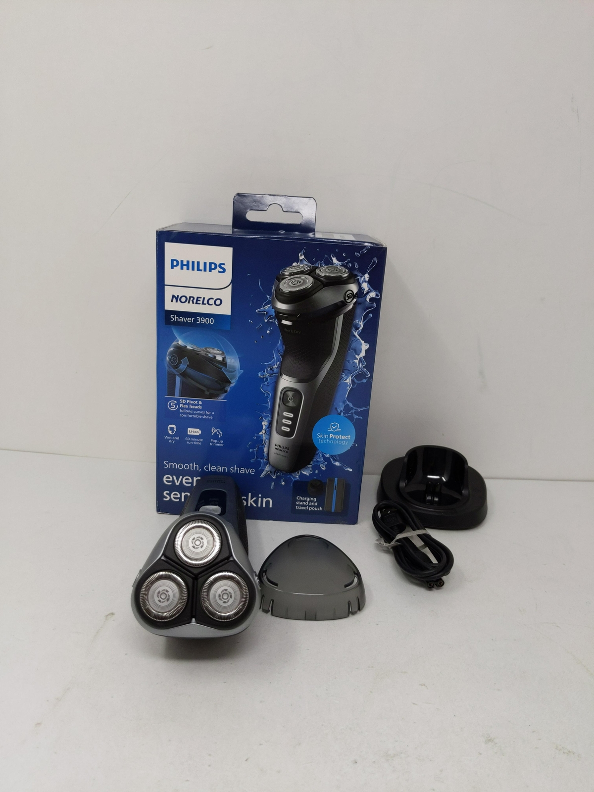 Philips Norelco 3900 Electric Shaver, Wet & Dry, Pop-up Trimmer, S3341 ...