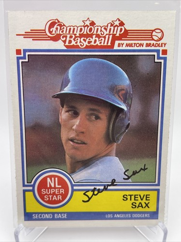 1984 Topps Milton Bradley Steve Sax Baseball Card Mint FREE SHIPPING | eBay