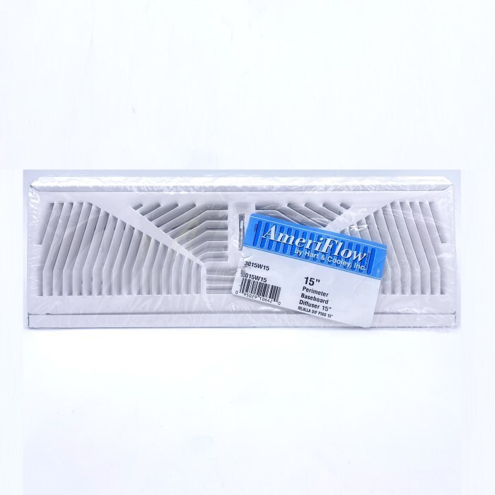 AmeriFlow - 15 Perimeter Baseboard Diffuser - White | eBay