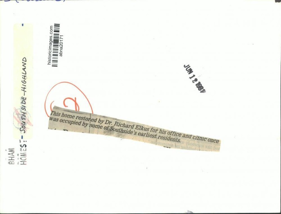 1981 Press Photo Restored Home by Dr. Richard Elkus, Birmingham ...