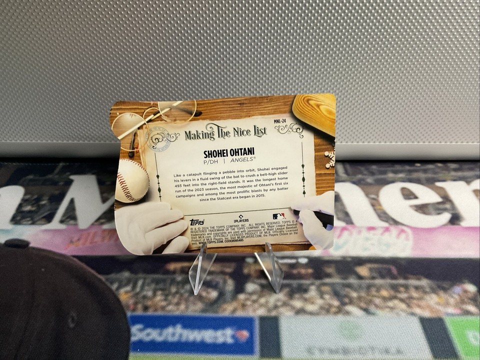 Shohei Ohtani 2024 Topps Holiday Making The Nice List Advent Exclusive ...