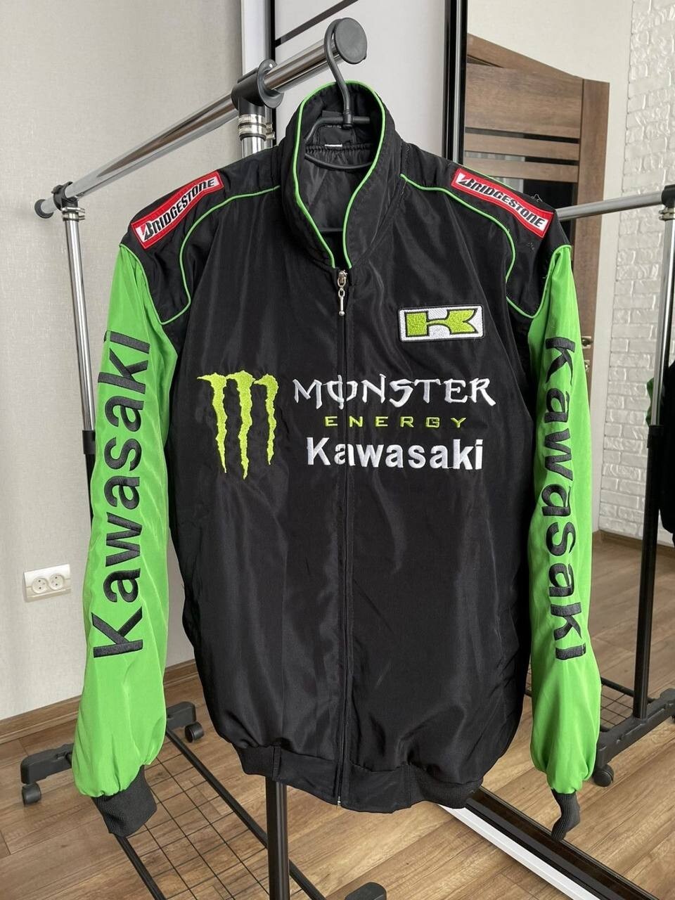 Kawasaki Vintage Racing Monster Energy Bomber Zip Jac… - Gem