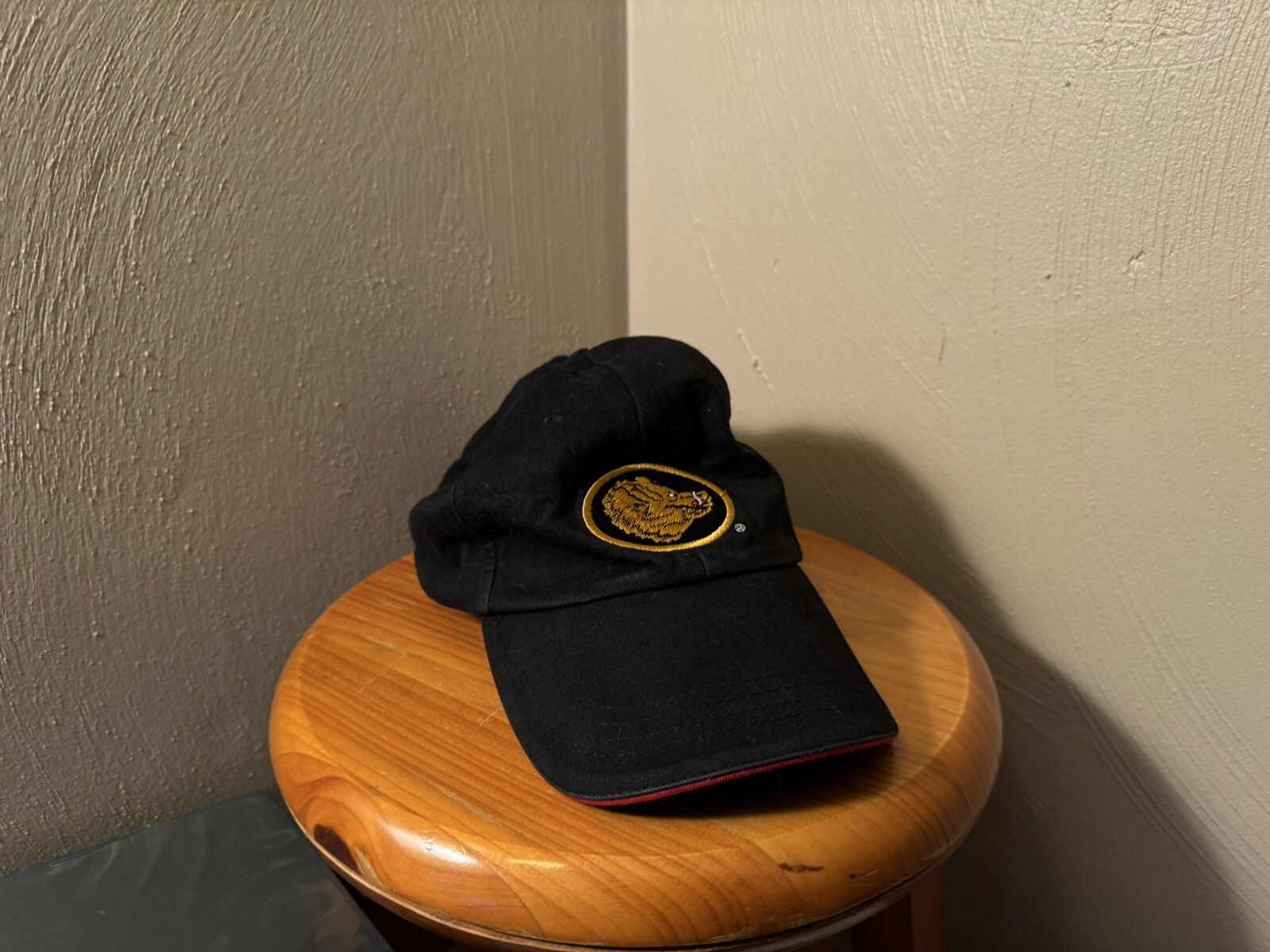 Boar's Head Logo Embroidered Ball Cap Hat Black - Gem