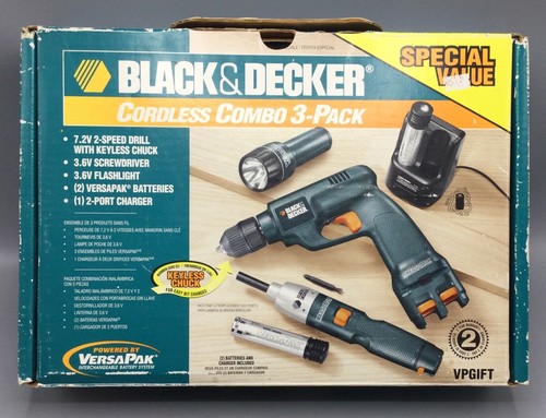 Black & Decker Versapak Combo Pack - VPGIFT, 11 Pieces In Box, Used ...