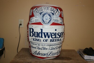 Vintage Budweiser Beer Kegs For Sale Anheuser Busch 22" Metal Store ...