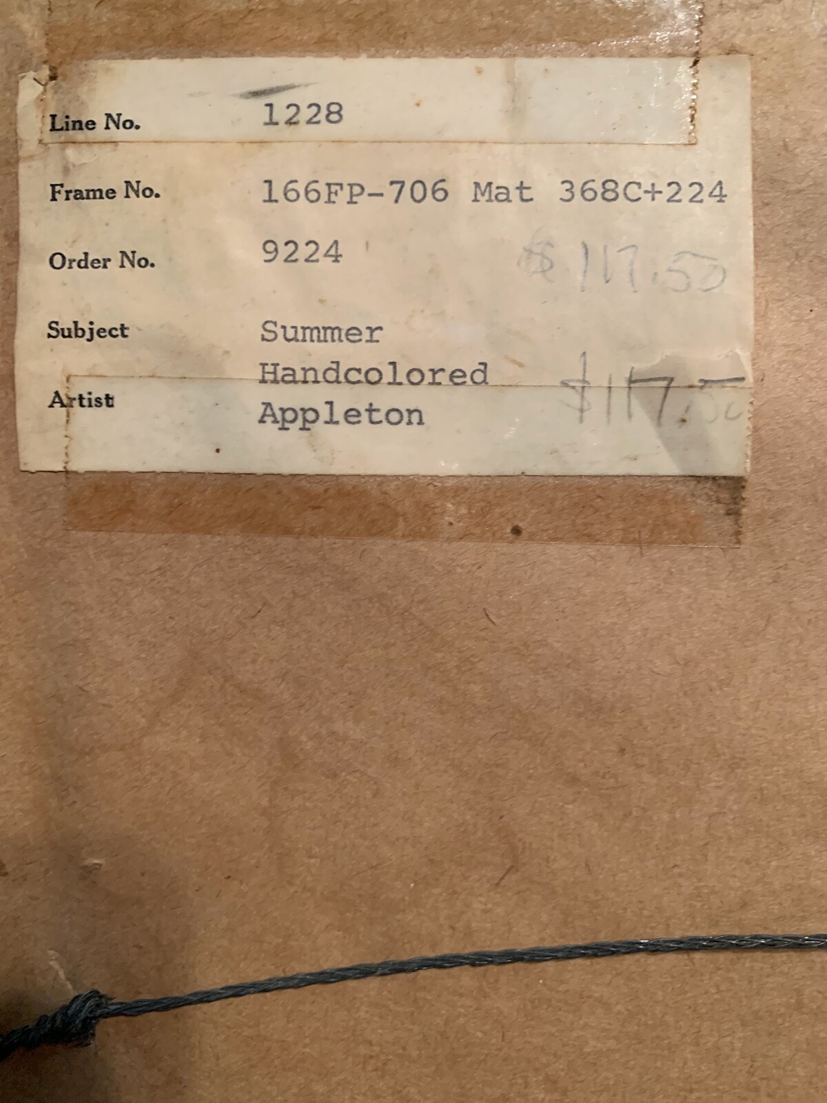 Jack Appleton Original Matted Framed Watercolor SUMMER, signed ...