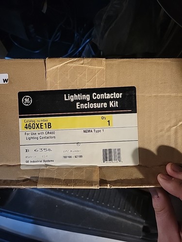 💥GE 460XE1B ENCLOSED LIGHTING CONTACTOR W/ CR460B CONTACTOR BASE 120 ...