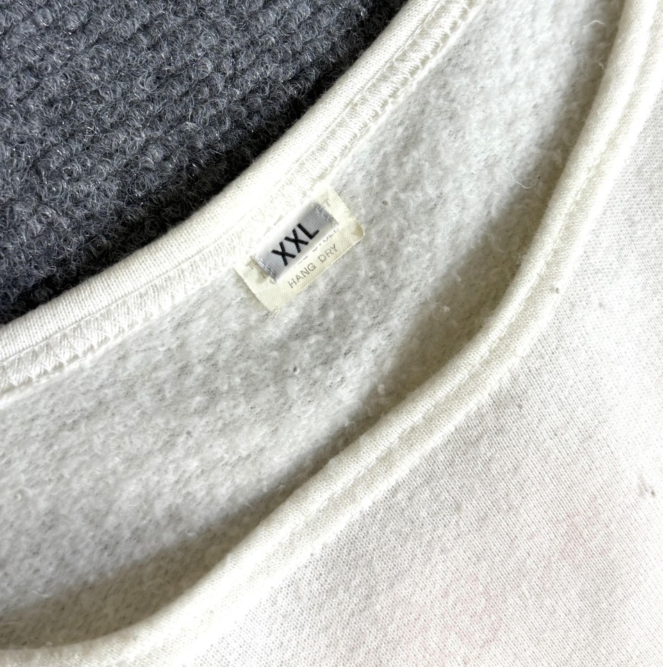 Vintage Body Blueprints Sweatshirt XXL Cropped 3/4 Sleeve Graphic 90s ...