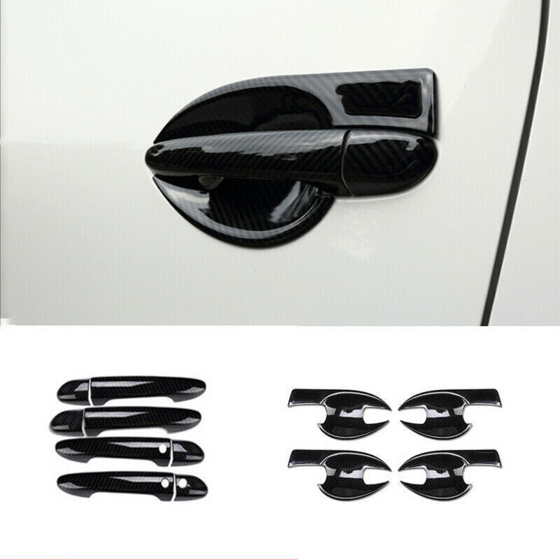 ABS Carton Fiber Side Door Handle Frame Moulding Trims For Mazda CX5 CX ...