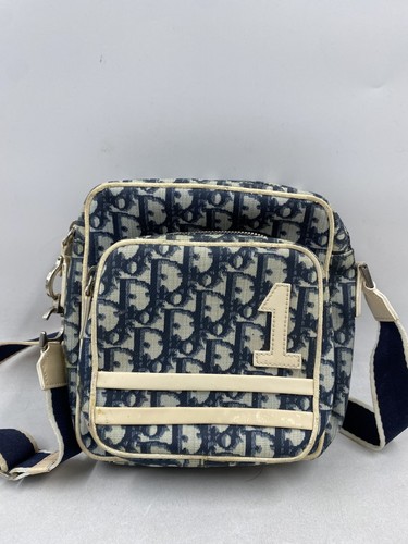Christian Dior Blue Trotter Sacoche Shoulder Bag | eBay