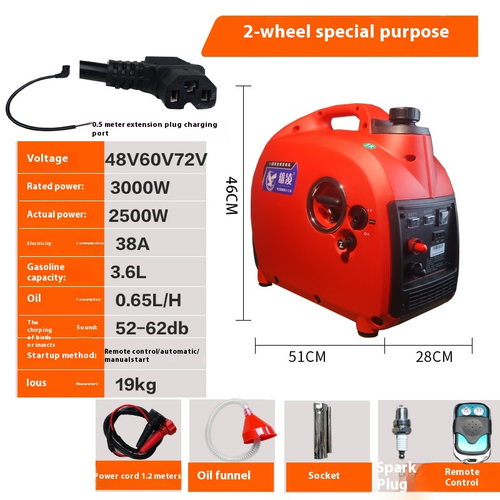 Installation-free Electric Car Range Extender Two or Three Wheels ...