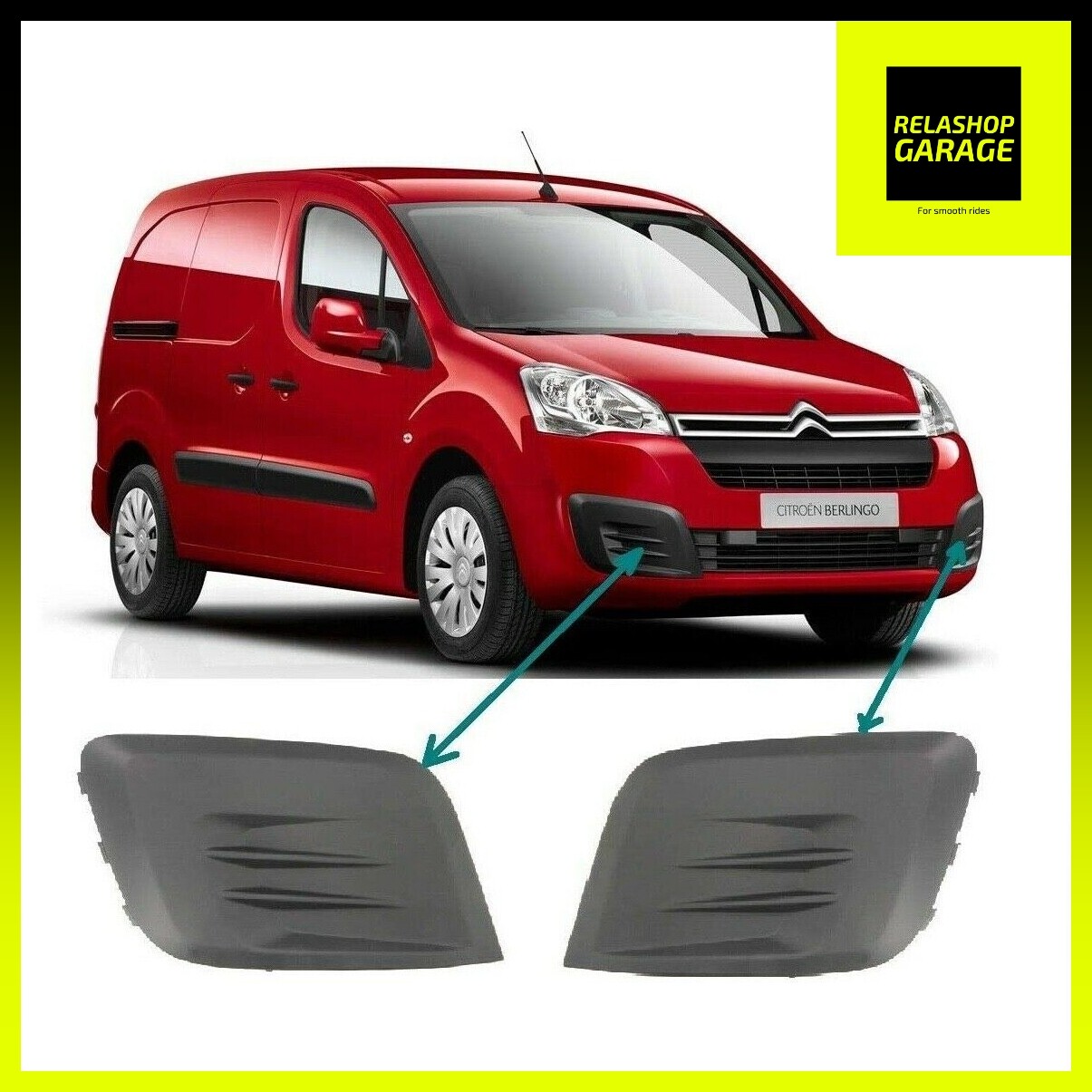 CITROEN BERLINGO 2015 - 2018 Front Bumper Grille Pair Set Left Right ...
