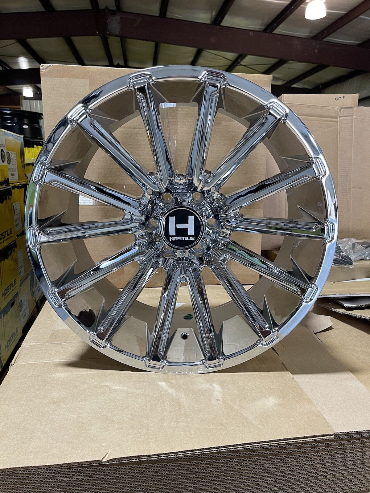 4-Hostile H123 Typhoon 24x12 8x180 -44mm Chrome Wheels Rims 24" Inch | eBay