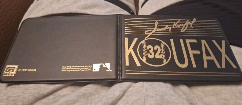 Sandy Koufax 1996 23kt Gold Stamp & 1st Day Issue Postcard SSCA Booklet ...