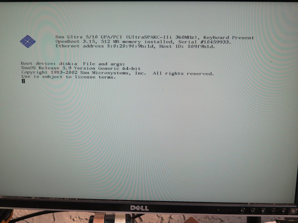 Sun Microsystems Ultra 10 Workstation UltraSPARC-IIi 360MHz 512MB 40GB ...