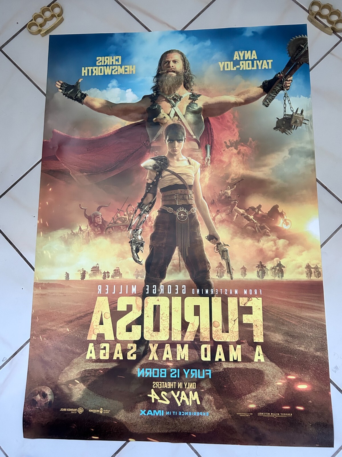 Furiosa Mad Max Authentic Studio Theater Promo Poster Double-sided 27 ...
