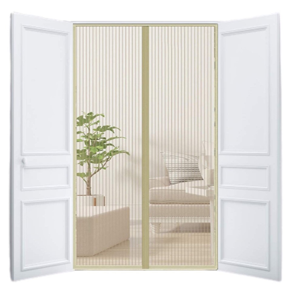 Magnetic Mesh Door Magic Protection Curtain Snap Fly Bug Insect ...