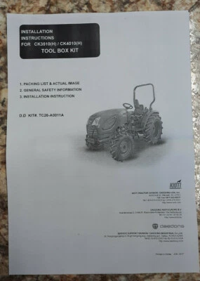 New OEM Genuine Kioti Black Plastic Tool Box | Grelly USA