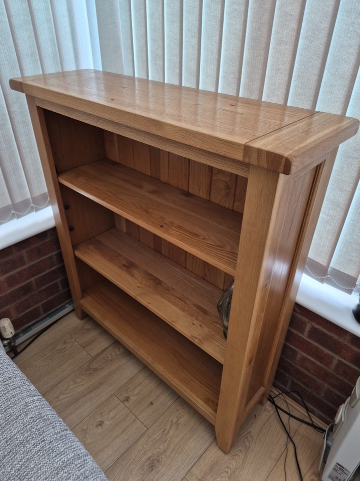 Solid OAK BOOKCASE - EXCELLENT CONDITION | eBay UK