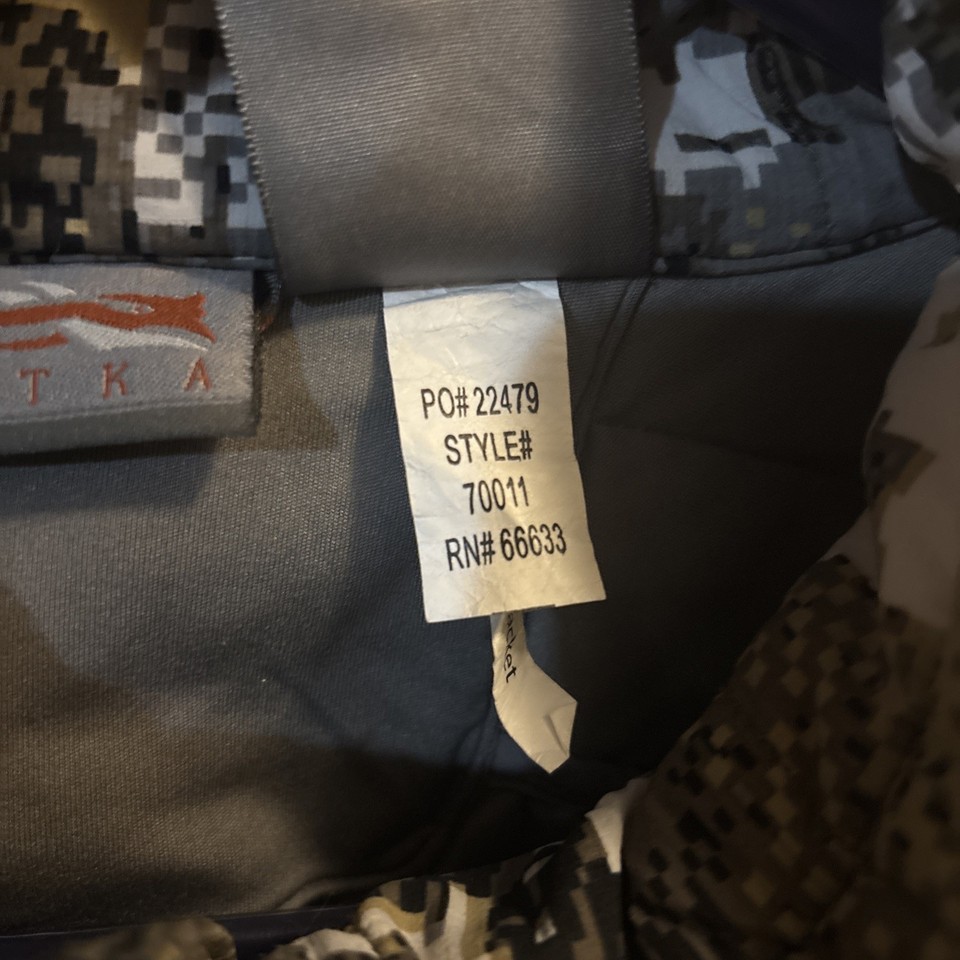 Sitka Celsius MIDI Optifade Elevated II Men’s Size X-Large XL Gore Op ...