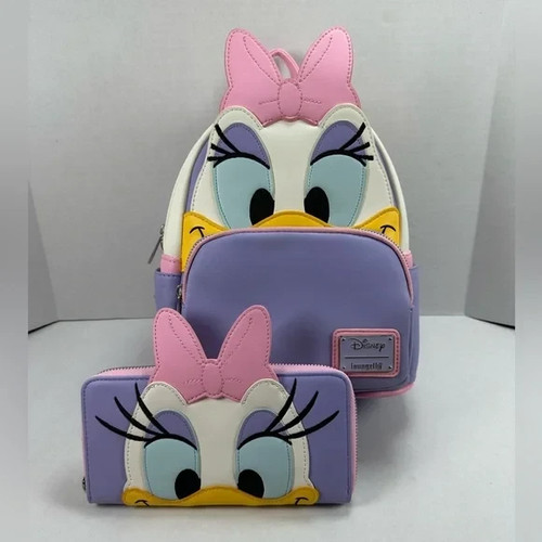 Loungefly Disney Daisy Duck Cosplay Mini Backpack and Wallet | eBay