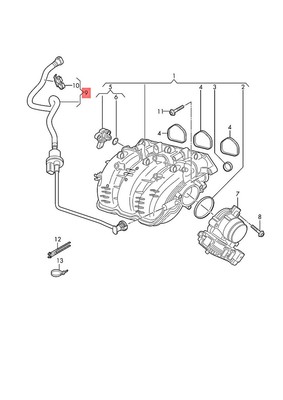 Genuine VW SEAT Polo Derby Vento-IND Connecting Hose 04C133366AC | eBay