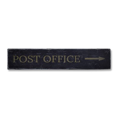 Post Office Arrow, Custom Location - Rustic Distressed Wood Sign | eBay