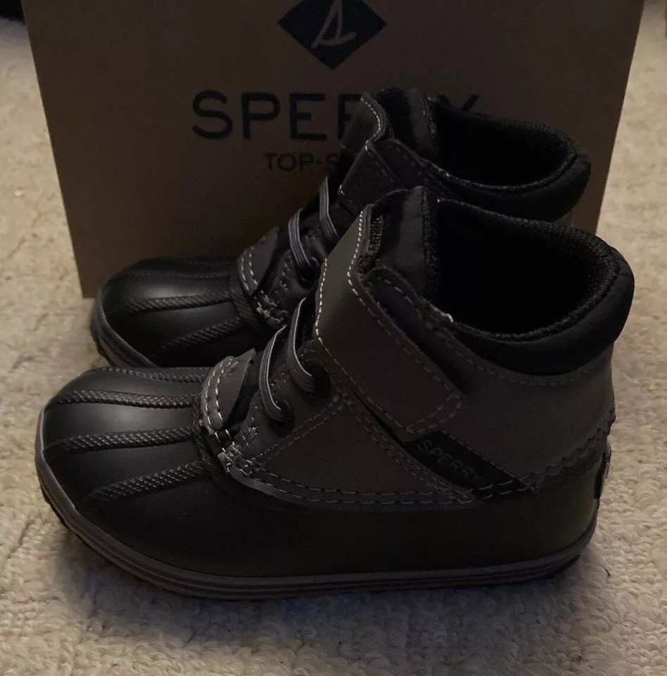 Boys NWB Sperry Leather Boots Bowline Storm A/C Toddler 9 M | eBay