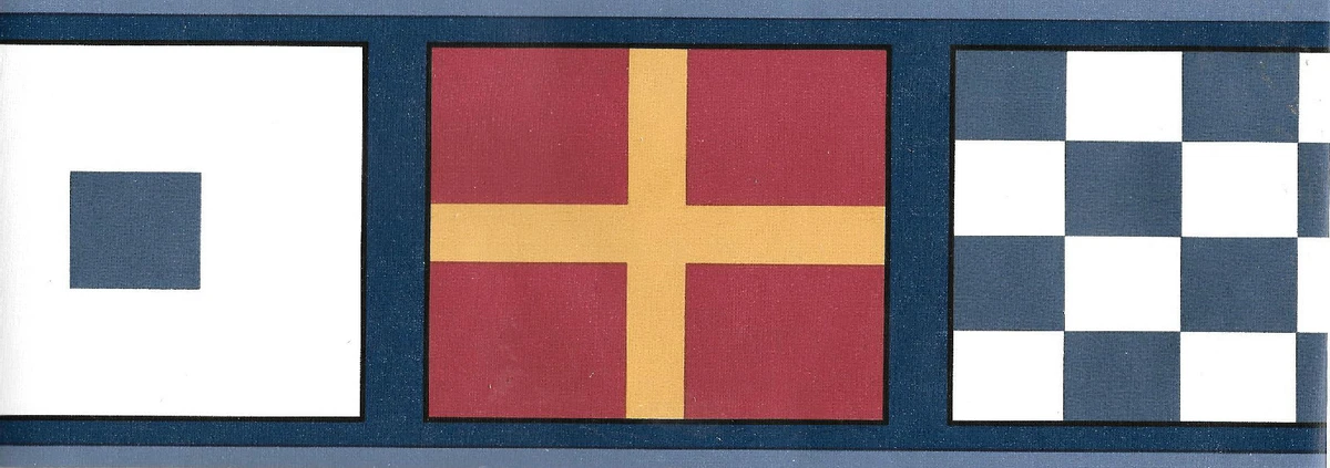 Nautical Flag Border