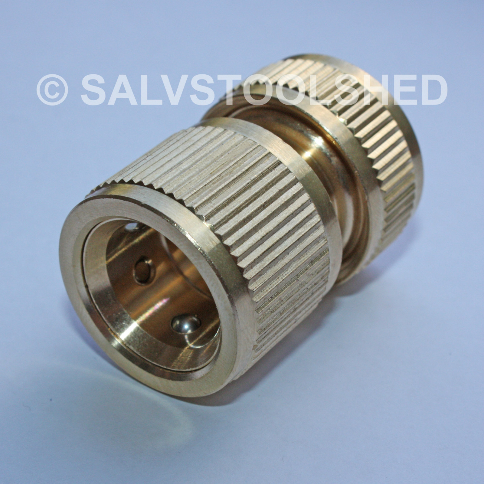 2 × Brass Quick Connector Snap On Fittings for Garden Water Tap Hose 1/ ...