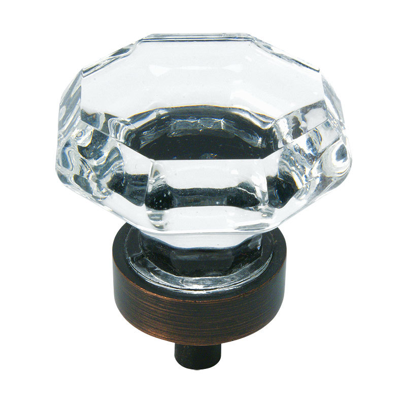 Cosmas 5268ORB-C Oil Rubbed Bronze & Clear Glass Cabinet Knob | eBay