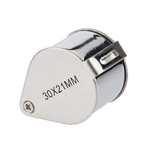 Pocket Jewelry Loupe 30x 21mm Jewelers Loop Eye Magnifying Glass ...