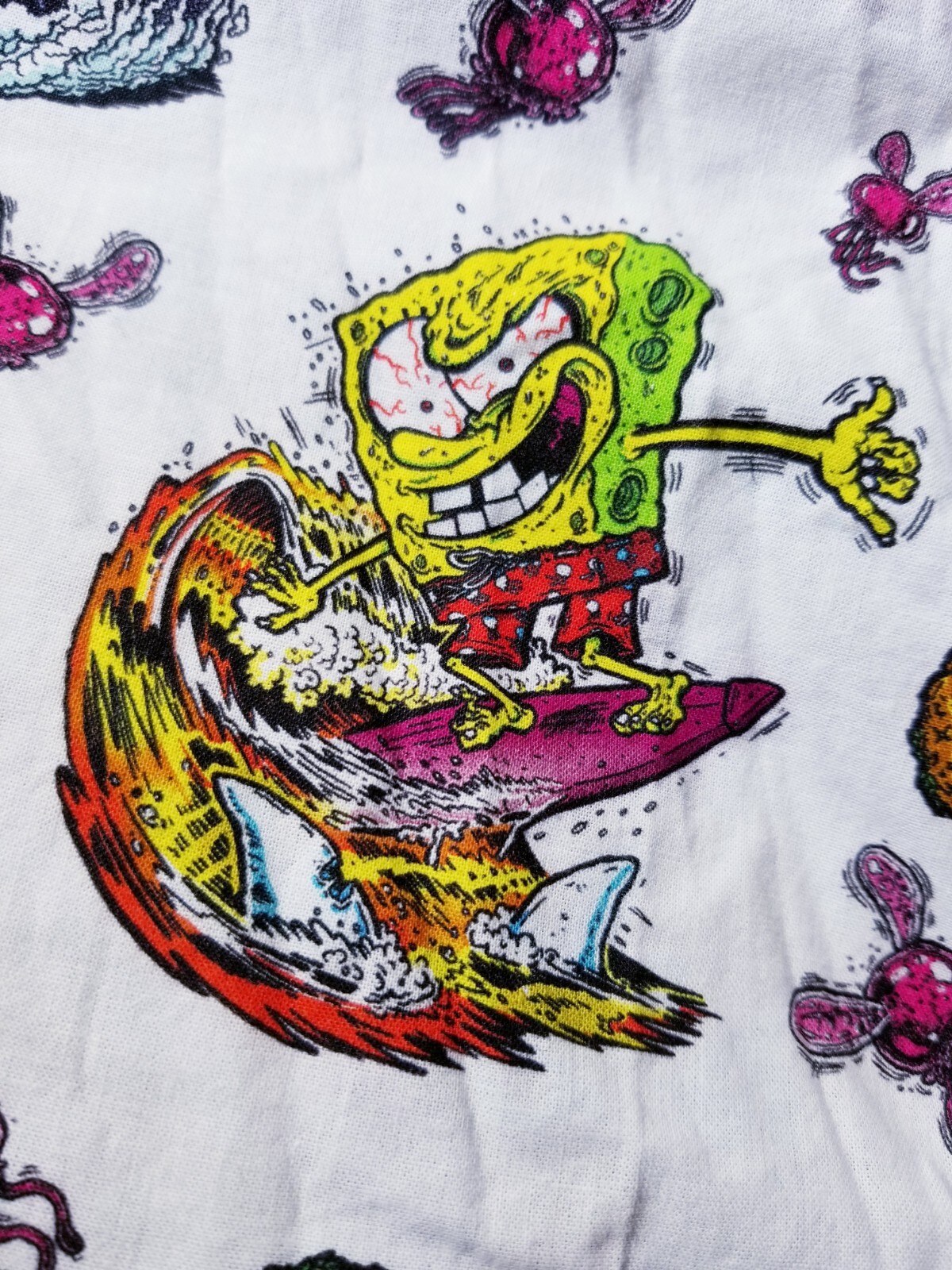 HTF acid trip high SpongeBob Patrick Hawaiian Camp S… - Gem