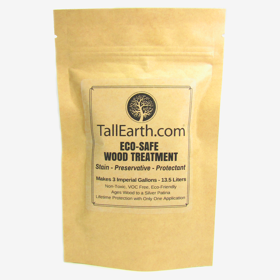 Tall Earth ECO-SAFE Wood Treatment Non-Toxic Wood Stain & Preservative ...