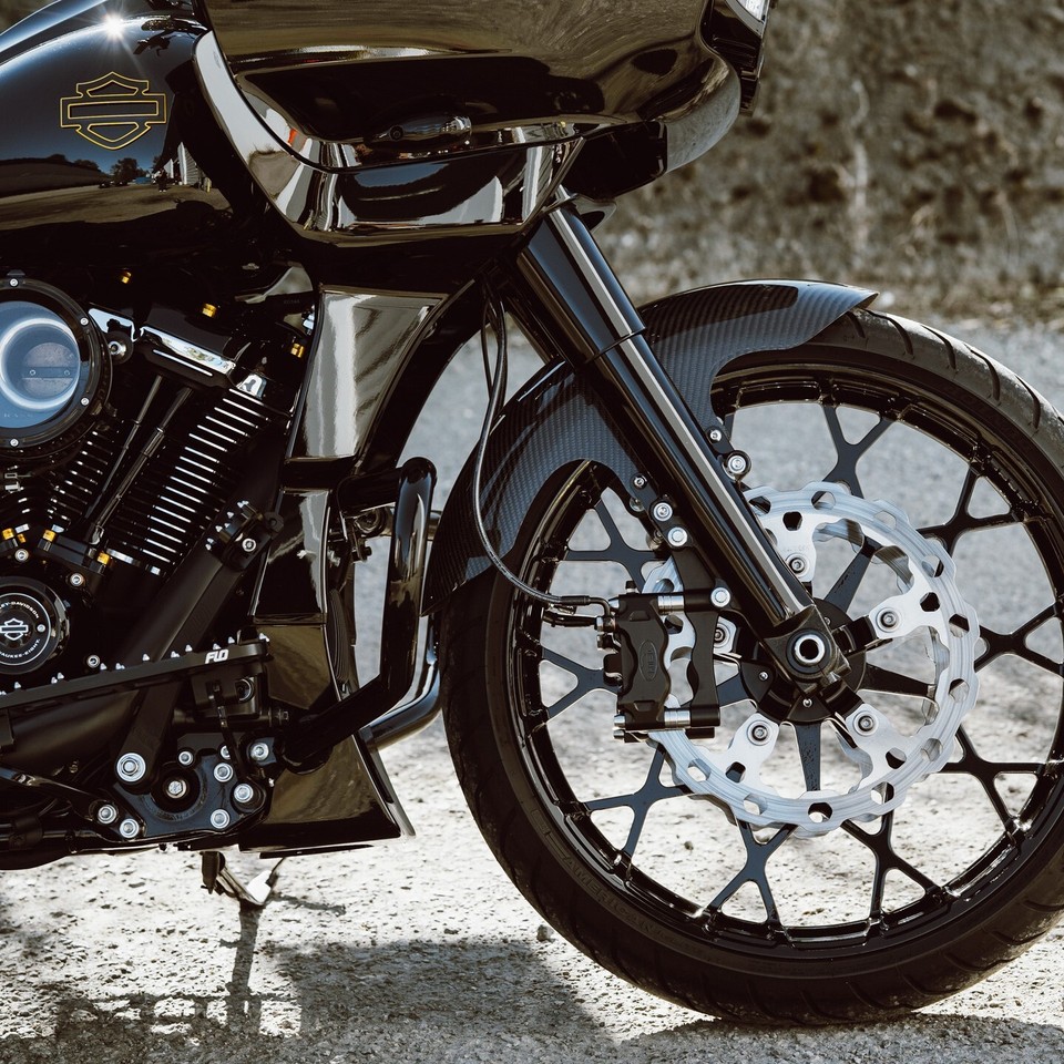 Harley Davidson FLSTNI 1450 EFI 2000-2017 Galfer Wave Brake Rotors ...