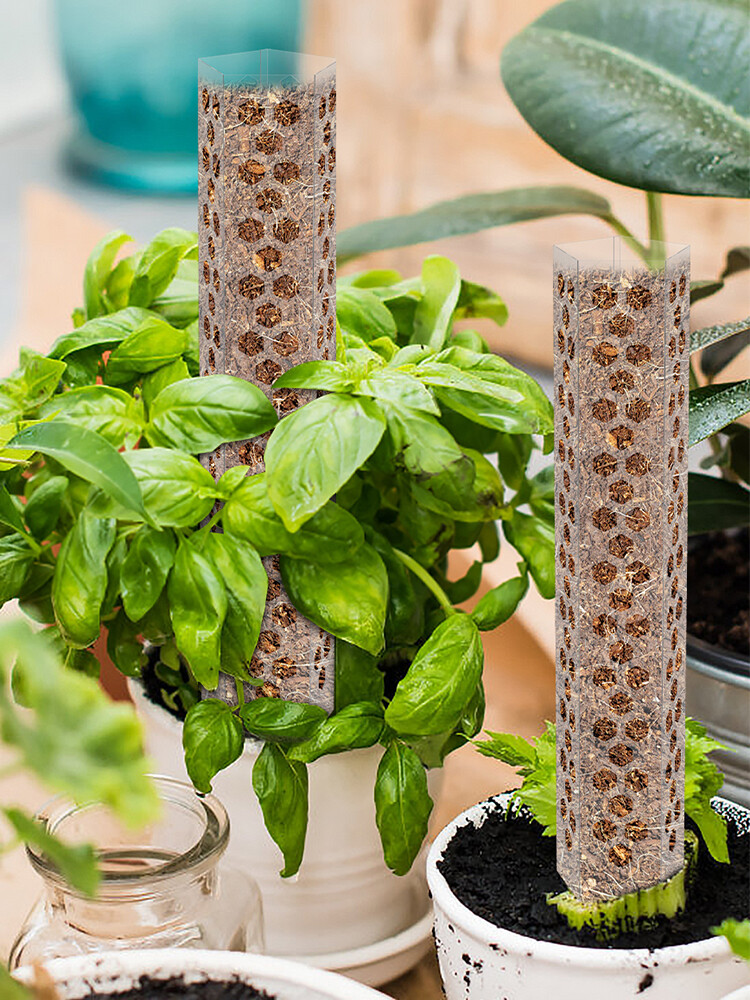 4Pcs Moss Pole 15.7" Plastic Plant Pole Stick Support Weather Resistant ...