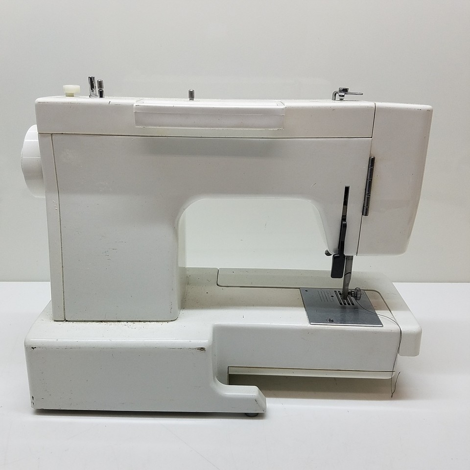 Vintage White Heavy Duty 1766 Sewing Machine Untested | eBay
