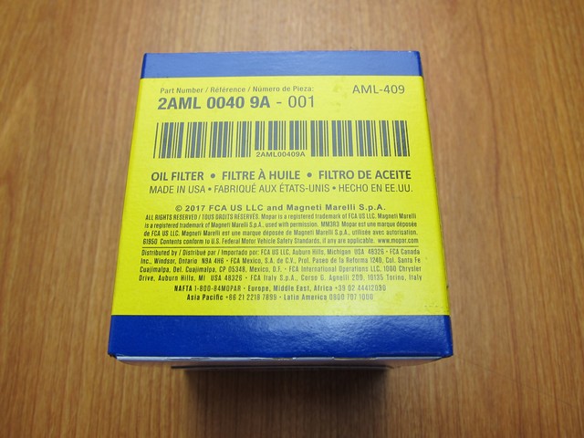 Engine Oil Filter Mopar 4105409AB for sale online | eBay