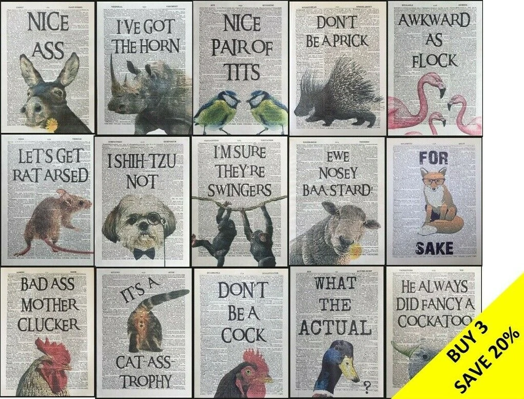 Funny Animals Saying Bad Words