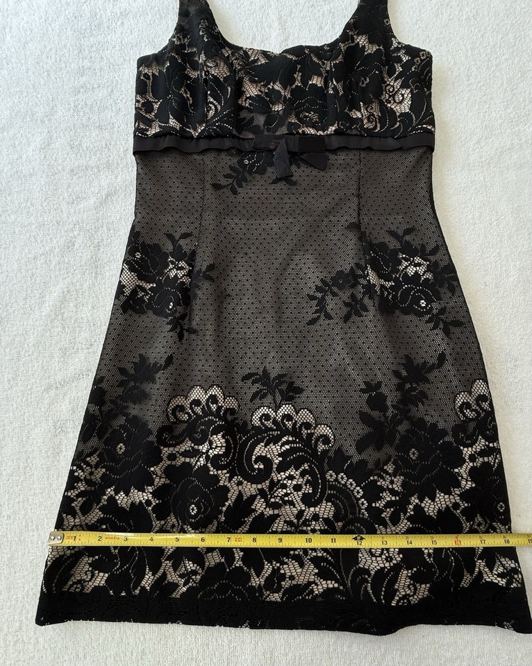 Women's Sleeveless Rampage Floral Dress Size 5 Black Gold Zipper Back ...