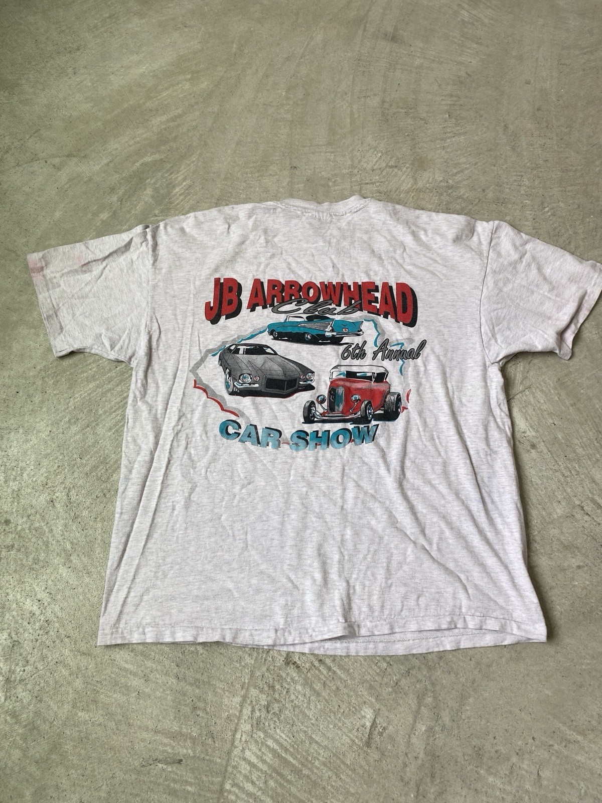 JB Arrowhead Club 6th Annual Car Show TShirt Men’s(Us… - Gem