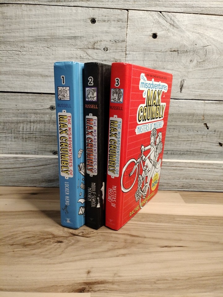 The Misadventures Of Max Crumbly Hardcover Book Set Books 1-3 | eBay