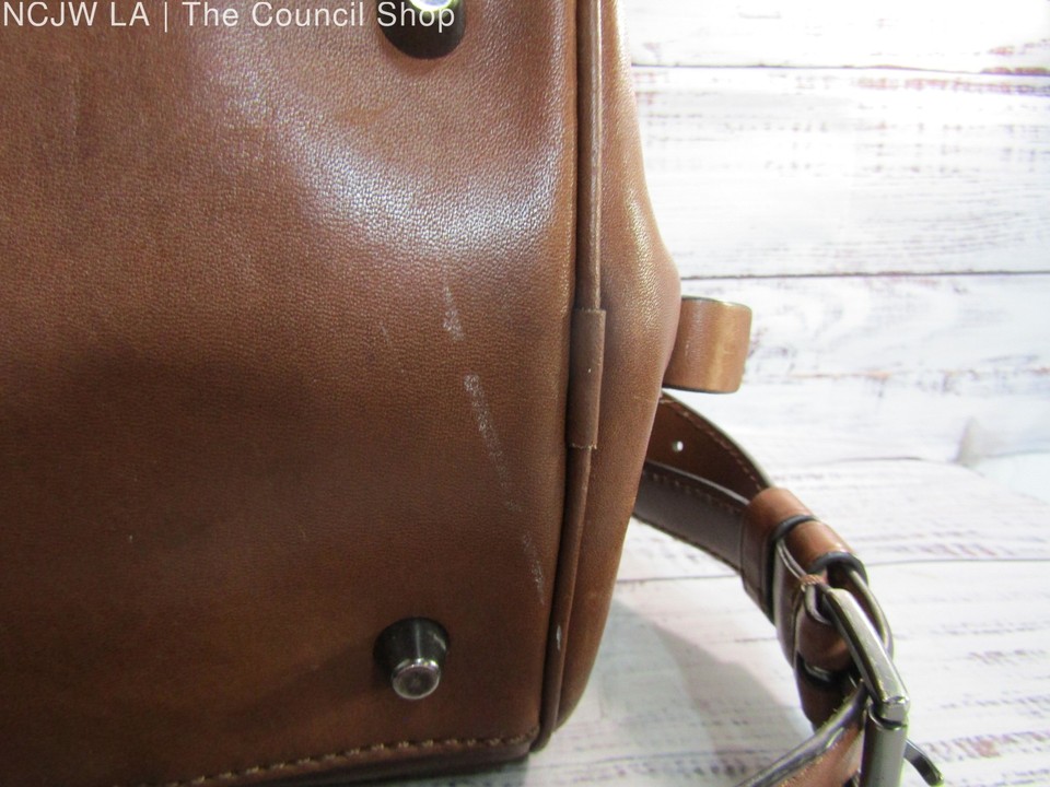 DAMAGED Coach Bleecker Brown Leather Weekender Bag 71401 | eBay