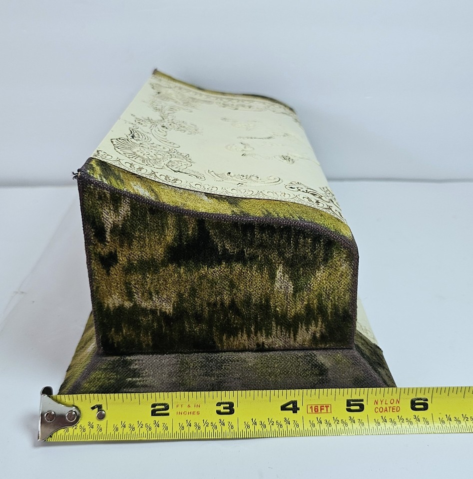 Vintage Victorian Velvet & Celluloid Dresser Box Embossed Cherubs ...