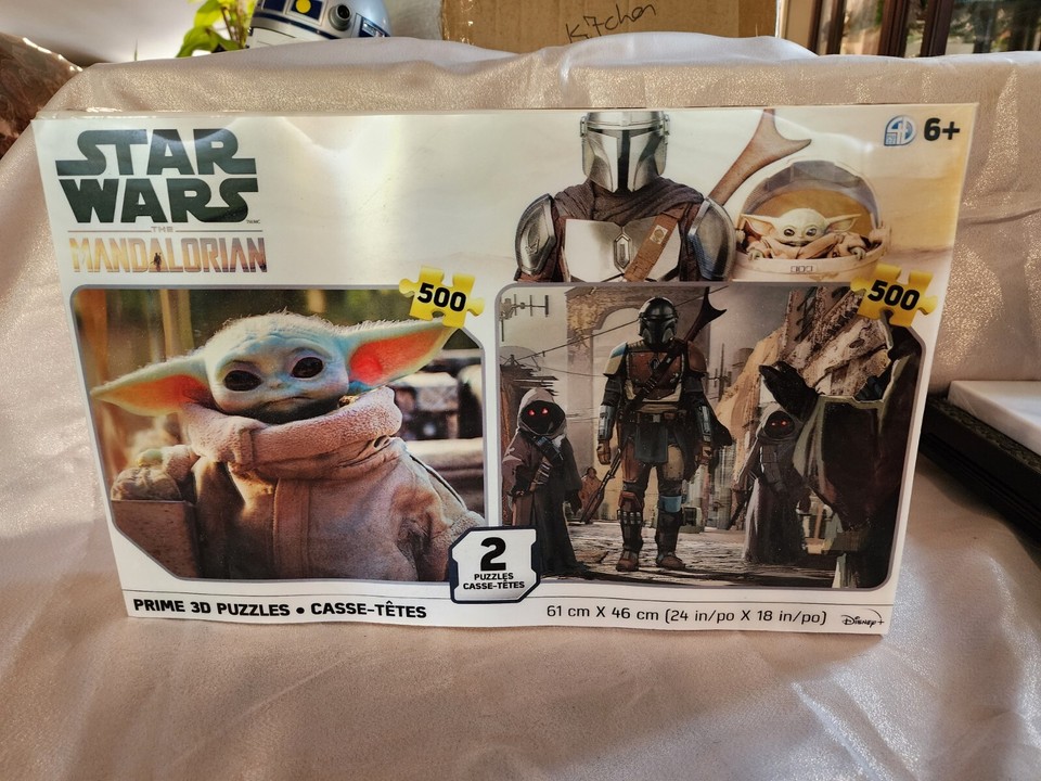 Star Wars The Mandalorian Prime Rare Scenes 3D Puzzles Two Pack 500pc ...