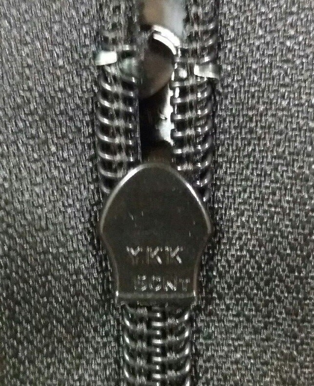 Strong Black Waterproof Zip with YKK Sliders Matt finish Sold by Meter ...