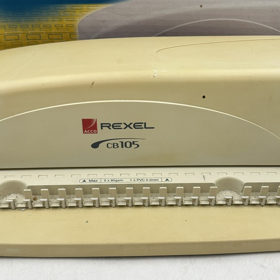 Rexel CB105 Compact Comb Binding Machine Boxed | eBay UK