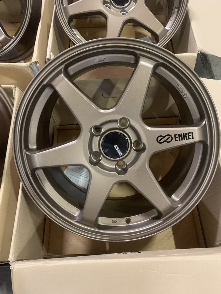 17x8 +40 Enkei T6R 5x114.3 Matte Bronze Wheels (Used Set ...