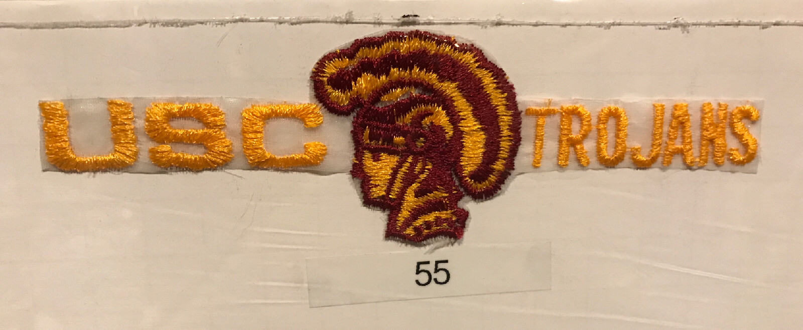 USC TROJANS SOUTHERN CALIFORNIA ~ VINTAGE NEW ~ Sewn Text Patch NCAA ...